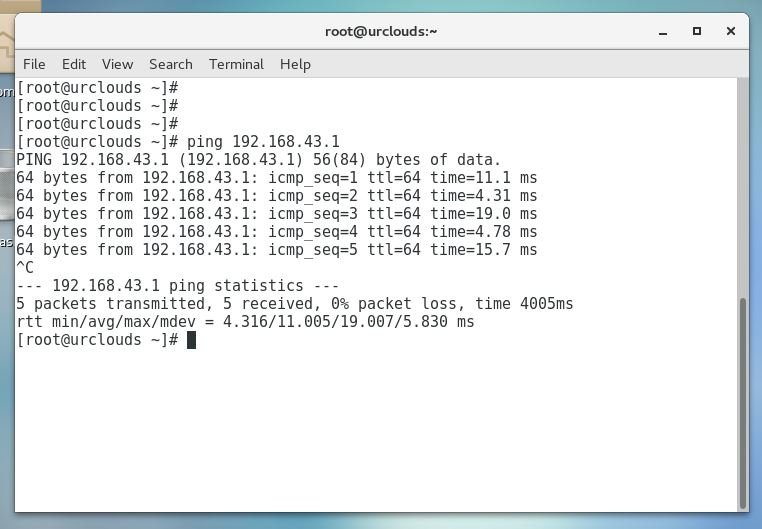 Network Configuration After Centos 7 Minimal Installation Urclouds