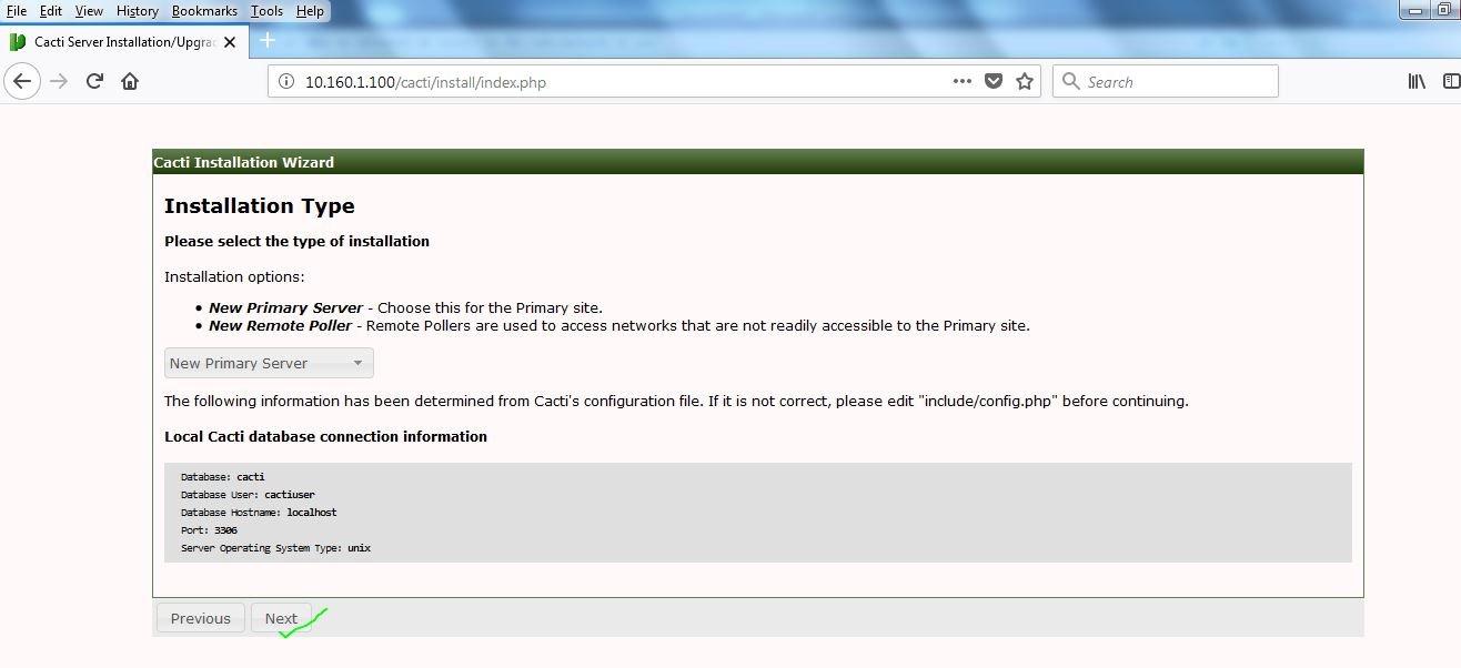 Cacti installation and configuration on CentOS 7 and RHEL 7 - UrClouds